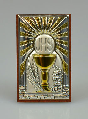 Icono Primera Comunión de Plata y Madera - 5 cm | La Tienda Religiosa ...